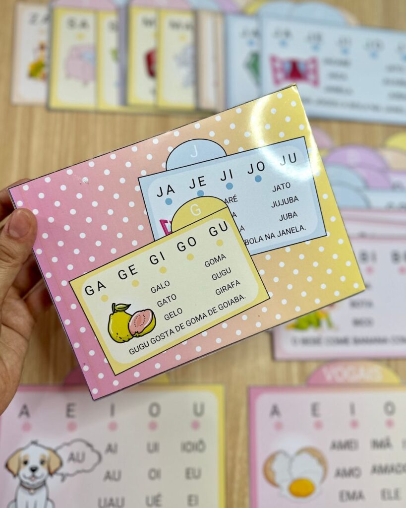 Fichas De Leitura Sílabas Simples Pedagogia Produtiva